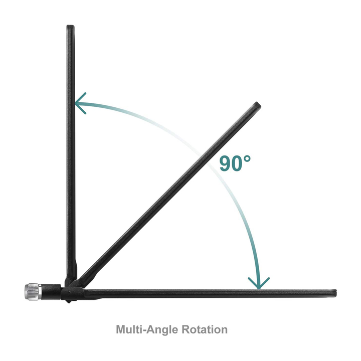 10dBi Long Range 2.4GHz WiFi Whip Antenna Stable Signal Foldable ...