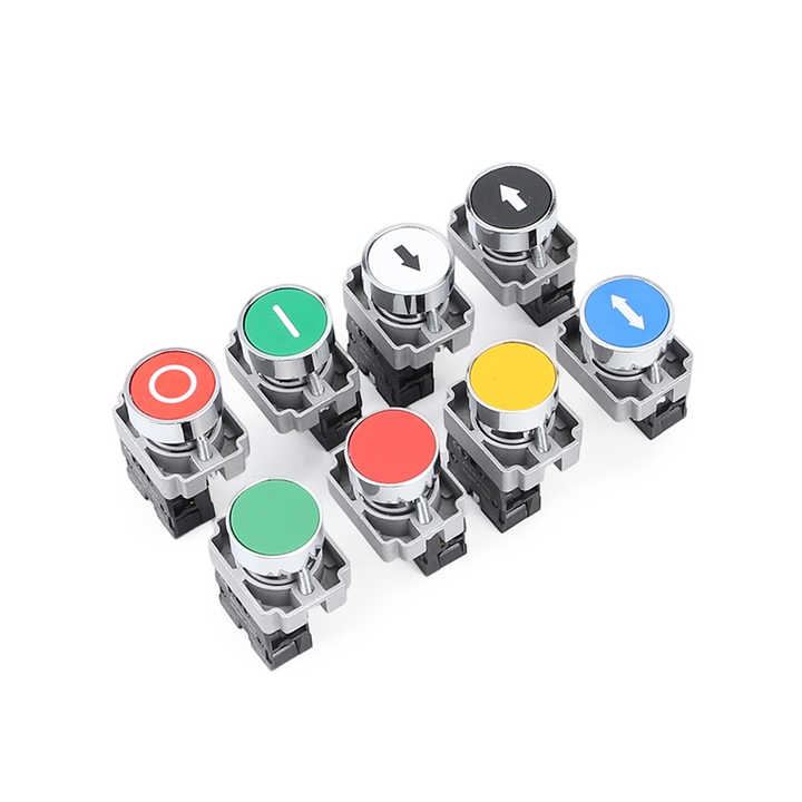 XB2 NONC Momentary Spring Latching Push Pull Large Red Mushroom Key Selector Knob Rotary Start ...