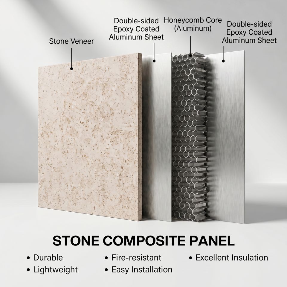 Composite Stone Honeycomb Panel/Facade Wall Stone Panel| Alibaba.com