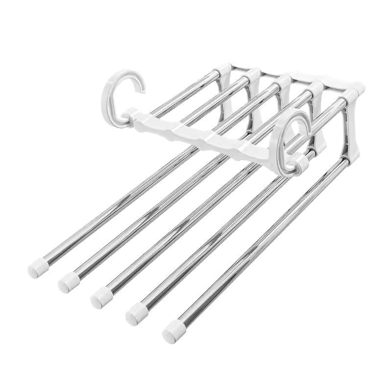 Premium Multiple Pants Hanger with Clips | Space Saving Metal Design