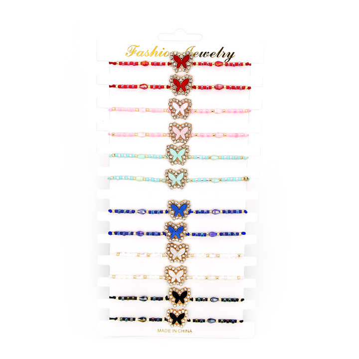 Wholesale Custom Four Leaf Clover Lucky Bracelet Fine String Colorful ...