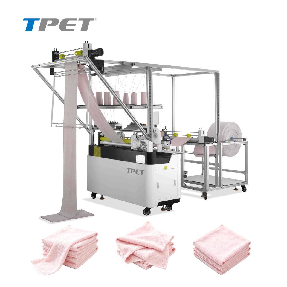 Automatic Microfiber Towel Length Sewing Machine for Weft Knitting ...
