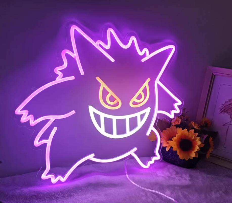 LED Cartoon Shape Neon Light Game Room Atmosphere Light Wall Hanging ...