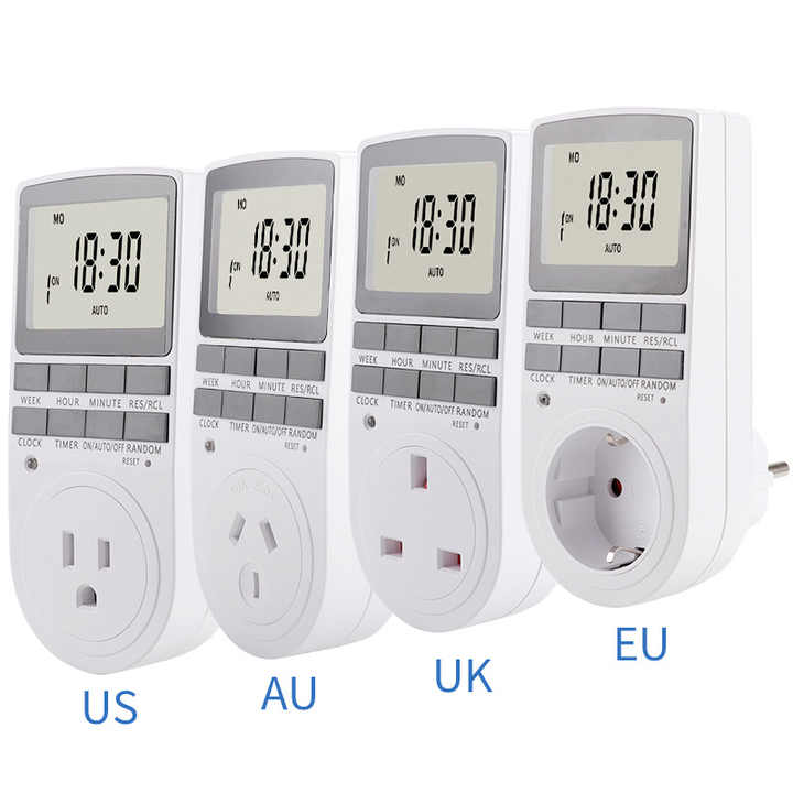 Au, Us, UK, Germany Type Weekly Digital Programmable Timer Switch Socket| Alibaba.com