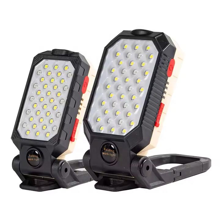 Cob Led Solar Portable Light With Magnetic Base Lamp Hook USB ...