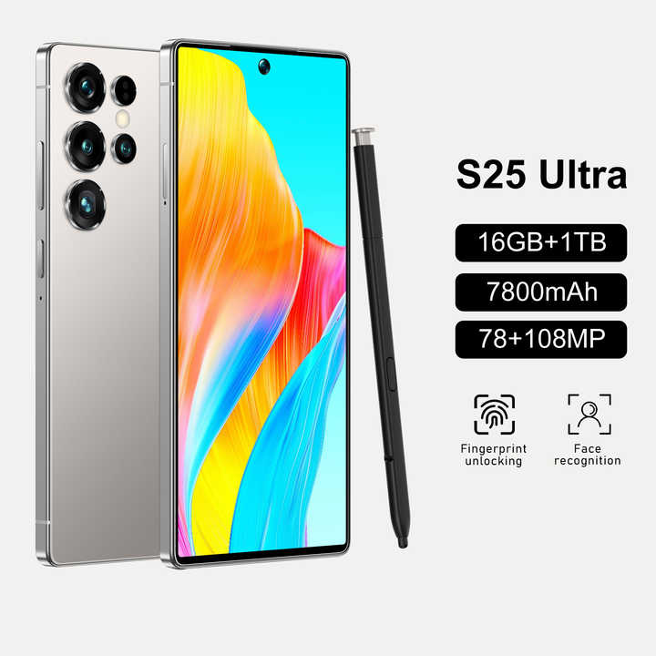 Original Condition S25 ULTRA 5G Mobile Phone 108MP Rear Camera 7.3 Inch ...