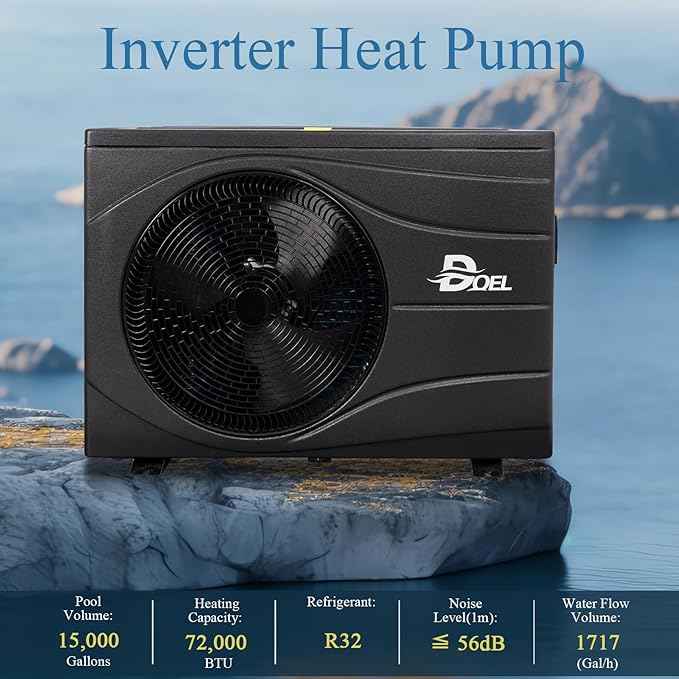 Monoblock Pool Heat Pump 21kw, Air to Water Design for Swimming Pool ...
