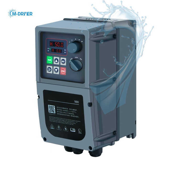 M-driver Waterproof AC Motor Drive Single Phase 3 Phase 0.75kw-15kw VFD ...