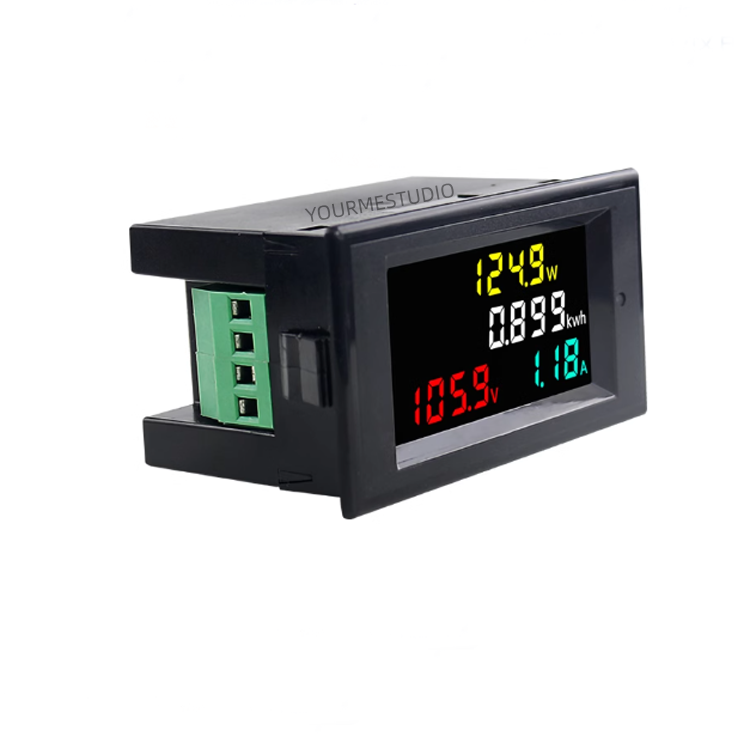 DC600V Dual Voltage and Current Meter Multi Panel Meter 4 in 1 LCD ...