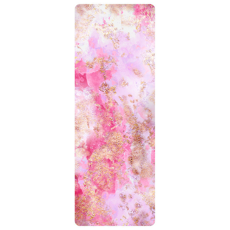 Universal Leather textured rubber Yoga Mat Patterned Luxury Finish ...