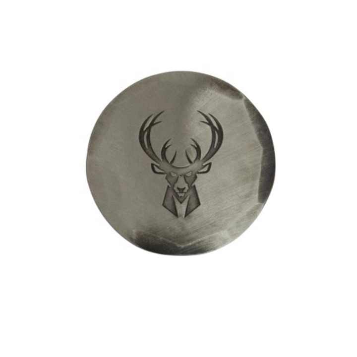 Custom Logo Forged Golf Marker - 40mm Brass Metal Handmade