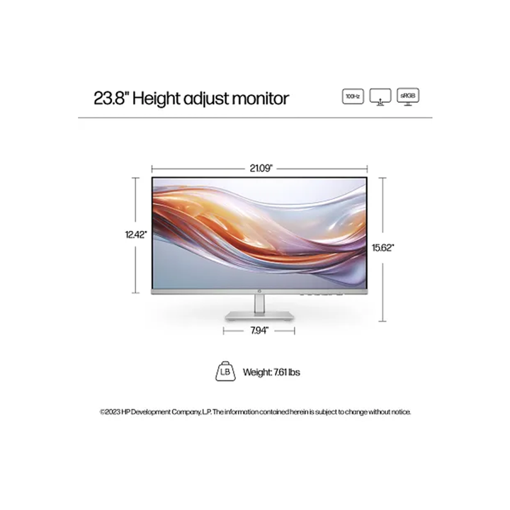 HP 23.8 Inch FHD desktop gaming monitor 3-sided micro-edge bezel Joypad ...