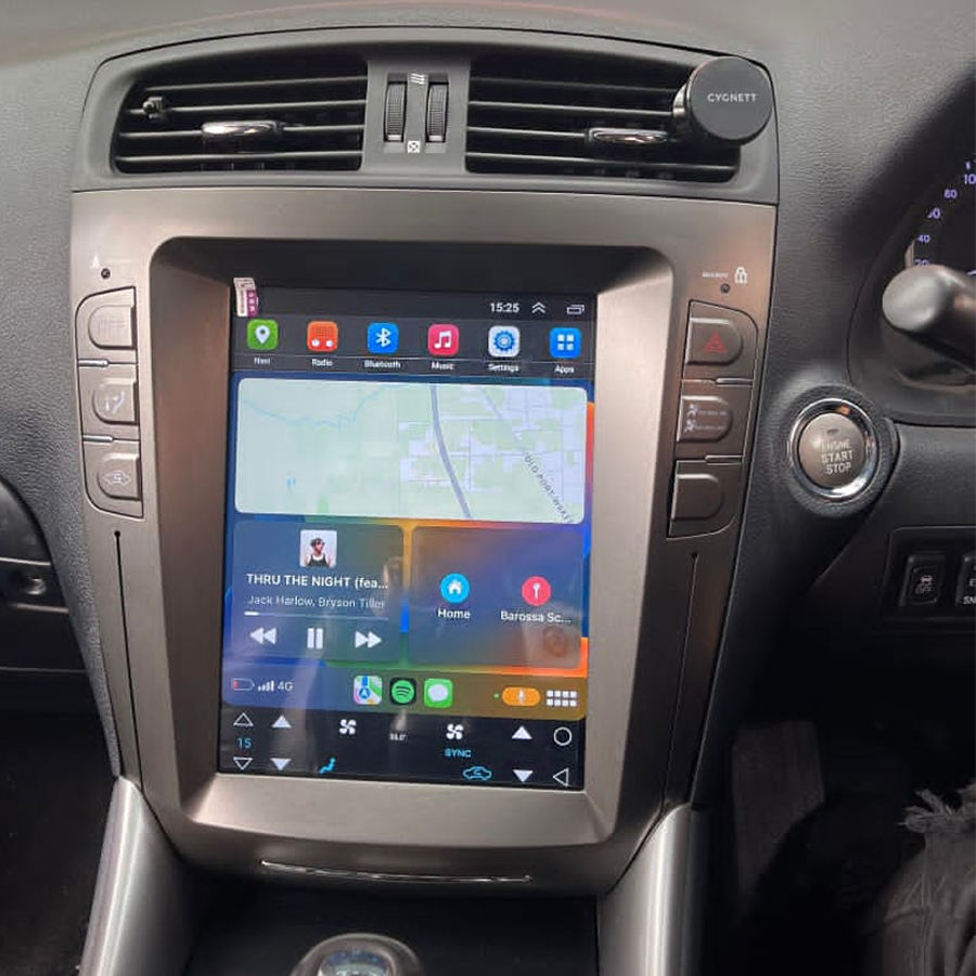 128GB Tesla Style Android 13 Car Radio for Lexus IS Series