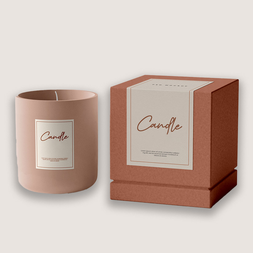 Wholesale Custom Hot Stamping Candle Packaging Boxes, Luxury Square ...