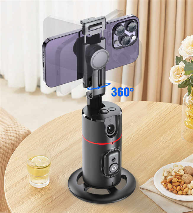 AI Intelligent P02 Gimbal Stabilizer - 360 Rotation Tracking