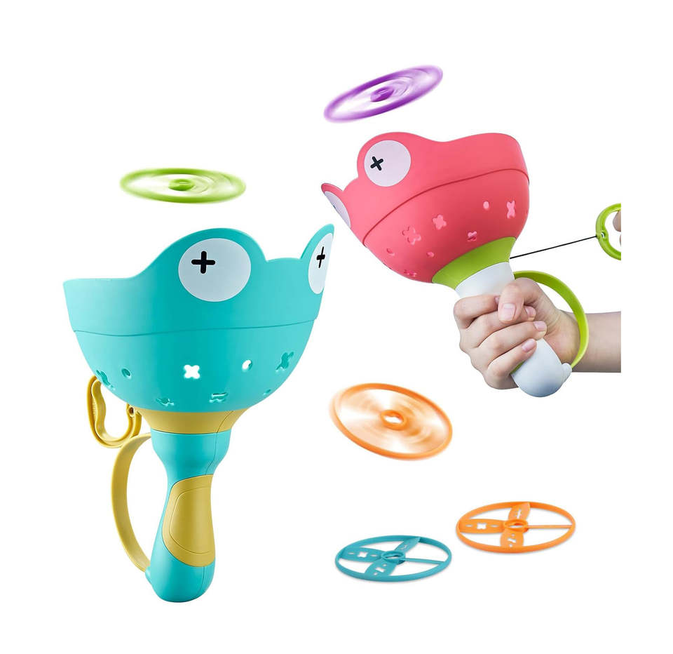 2024 Trend Products Outdoor Pull String Flying Saucer Toys Frog Flying ...