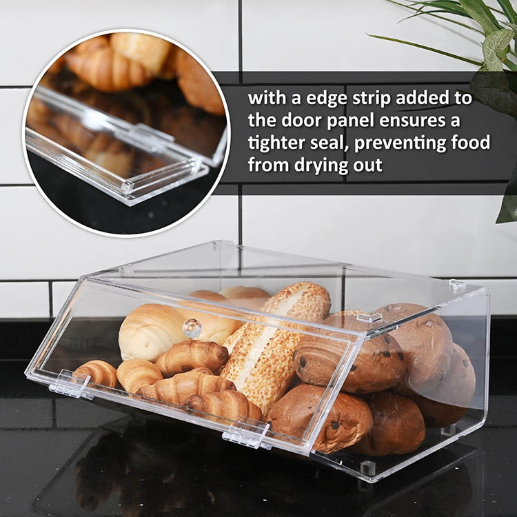 3mm Modern Eco-Friendly Stackable Acrylic Bakery Case Pastry Container ...