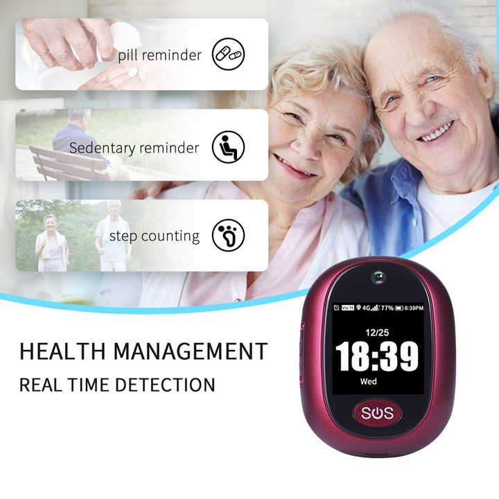 4G Waterproof HD Camera Real Time Personal Health Management 4G Pendant ...
