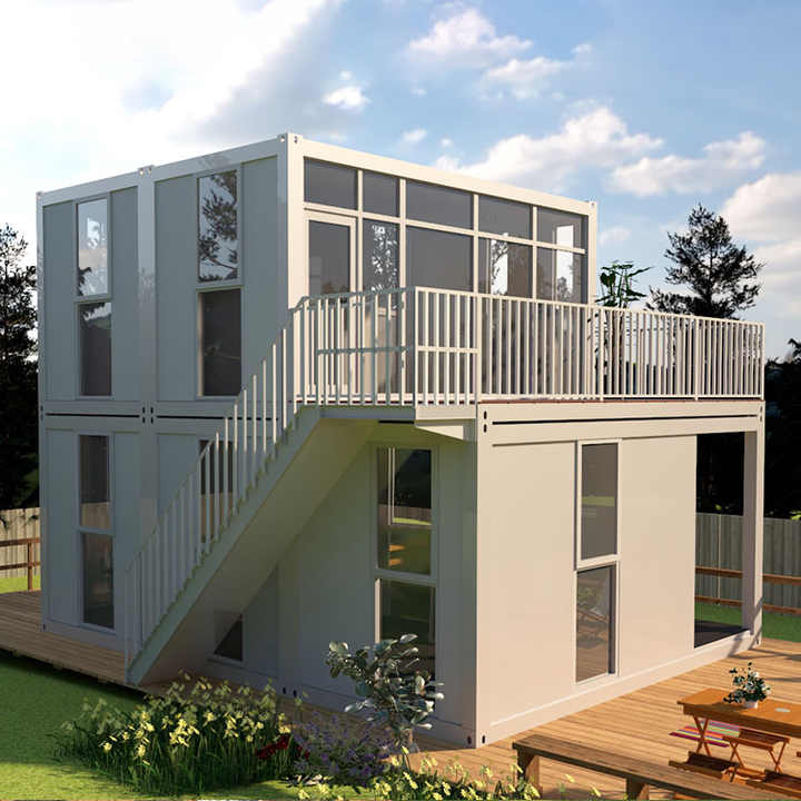 Luxury Customized Villa Prefabricated Container House Home with Open ...
