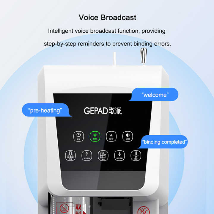 Gepad 6811 Office School Use Document Voucher Binding Machine Automatic ...