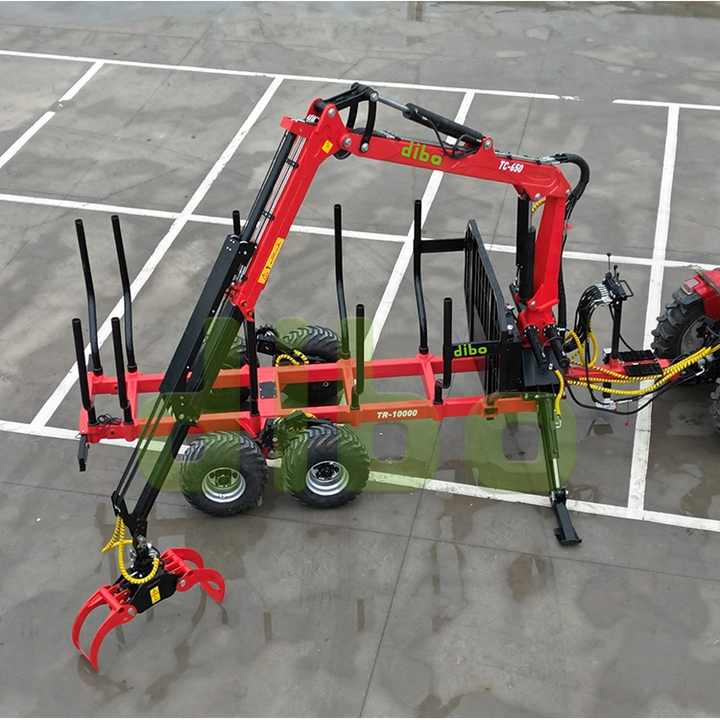 Forest Wood Log Grapple with Hydraulic Pump Station for ATV, Tractor ...