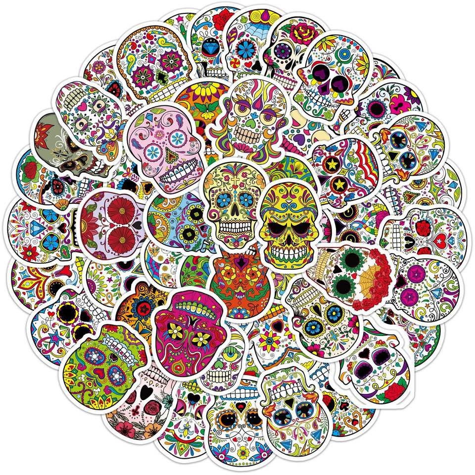 50 for Color Graffiti PVC Adhesive Stickers Car Skateboard Mobile Phone ...