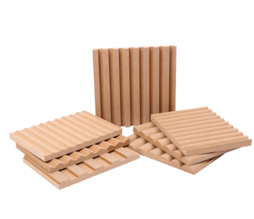 Fluted /curved MDF board 3D Carved MDF Wall Boards 3d wall panel 3d ...