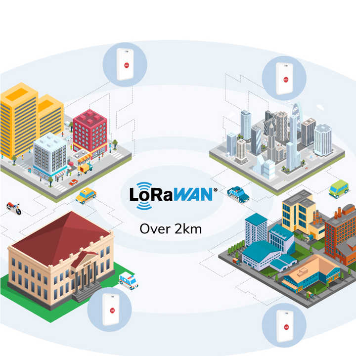 2Km Long Range Low Power Consumption Lorawan Personnel Badge Real-Time ...