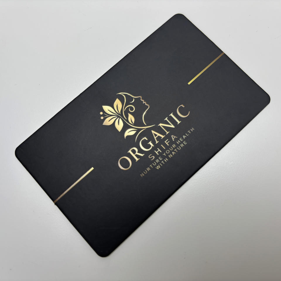 Custom 600gsm Black Fancy Paper Business Card with Double Sided Spot UV ...