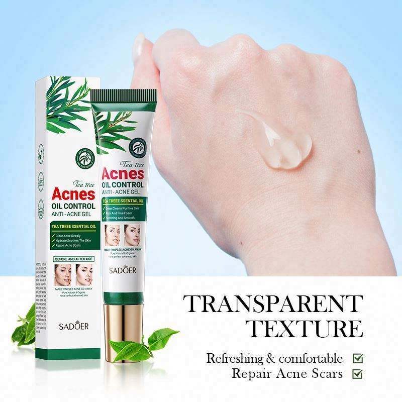 Private label SADOER Tea Tree Acne Removing Gel Oil Control ...