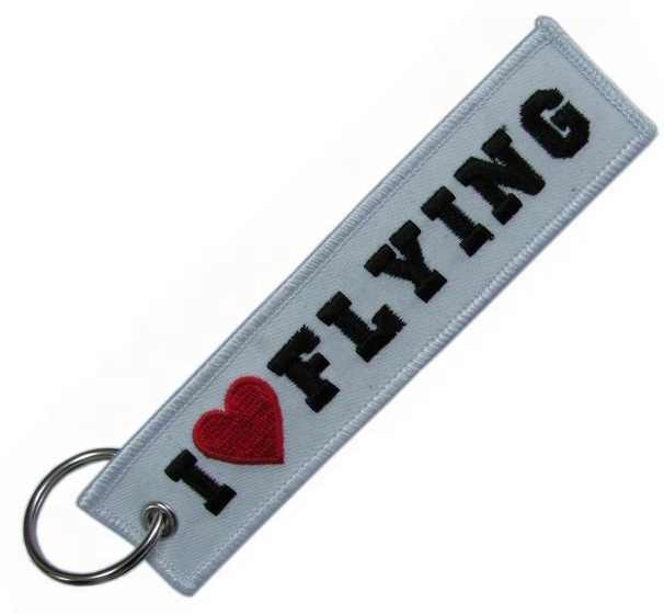 Custom Embroidered Keychain - Personalised Name ID Tag