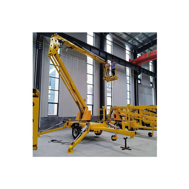 Factory Outdoor Aerial Work Platform Outrigger Trailer Crawler Folding ...
