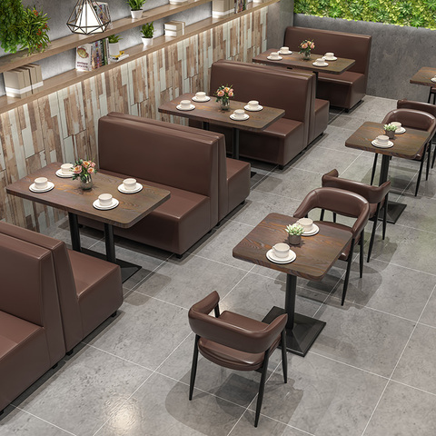 Barbecue coffee house lounge sofa restaurant booths retro Industrial ...