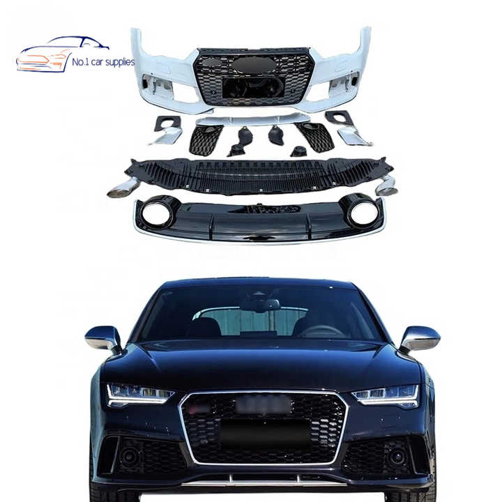 RS7 Body kit for Audi A7 2016-2019 facelift RS7 car bumpers front ...