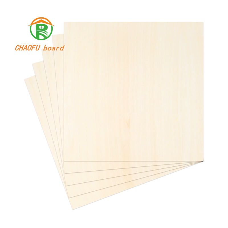 Basswood Birch Plywood Sheets 3mm Eco-Friendly E0 Formaldehyde Laser ...