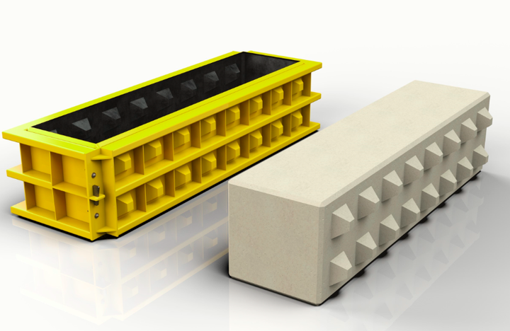 Precast Concrete Lego Block Steel Mould | High Strength Steel Formwork ...