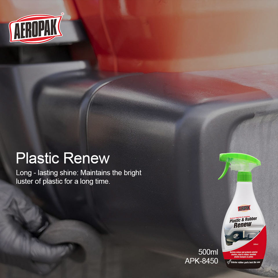 Aeropak 500ml Automotive Plastic Renewal Agent Gloss Restorer Spray for ...