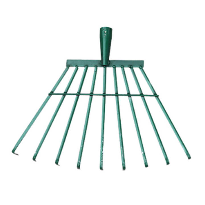 Durable Industrial Grade Foldable Garden Rake with 9 Steel Tines and ...