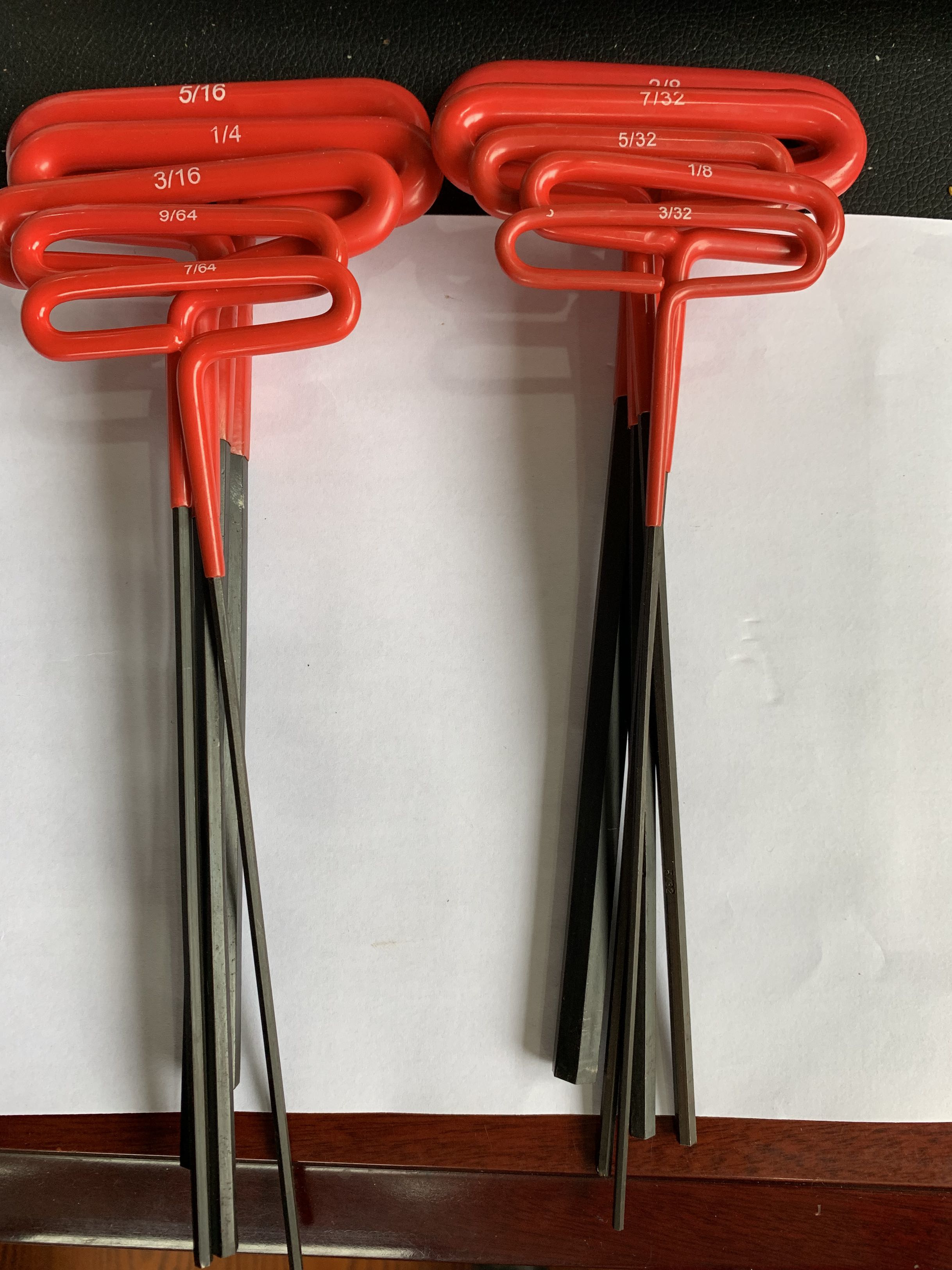 16 Hot Sale Metric Inch Size Plastic Allen Key Ring T-Handle Allen Key ...