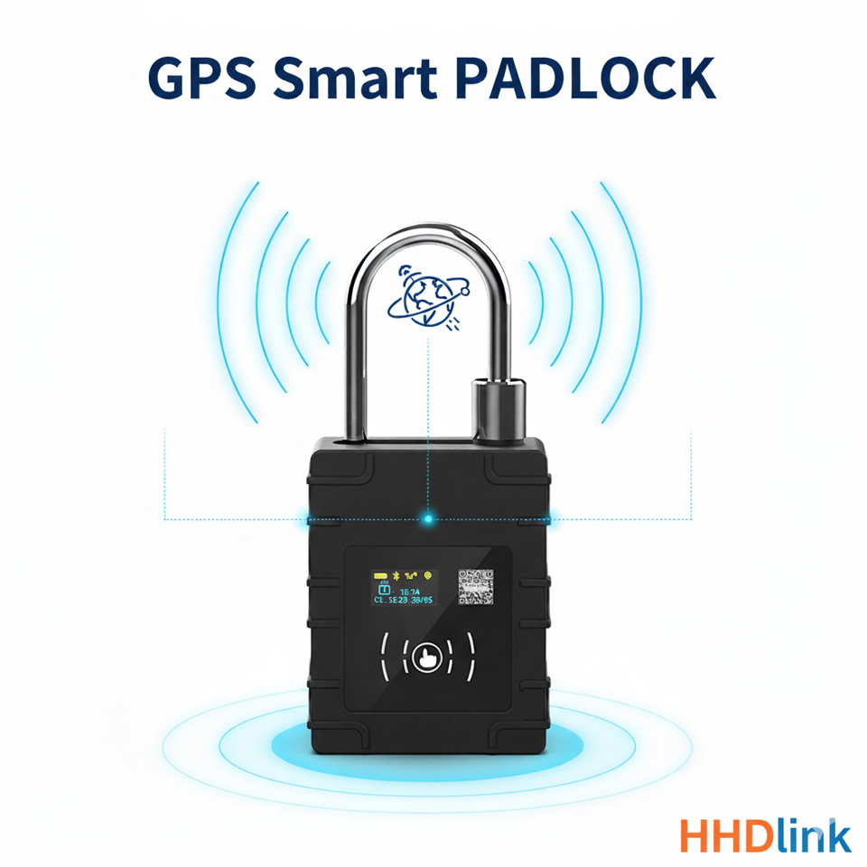 G300N GPS Smart Lock for Logistics & Security, 4G Remote Unlock, RFID ...
