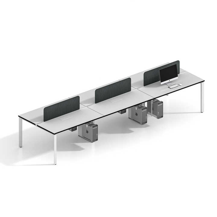 Modern Furniture 6 Person Office Work Station Partition Desk Furniture ...