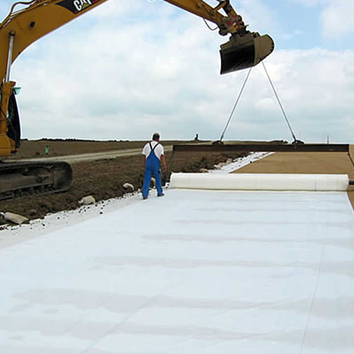 Good Service Heat Geotextile Drainage Sheet With Geotextile Draining ...