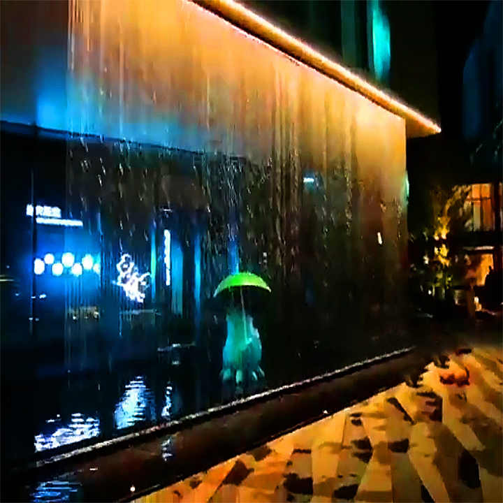 Eye-catching Waterfall Rain Curtain Light Rain Curtain Custom Landscape ...