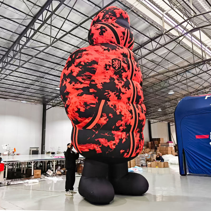Factory Price Customized Design Logo Inflatable Down Jacket Character ...