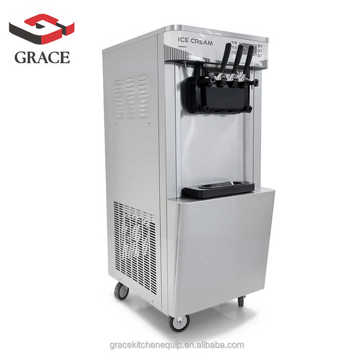 GRACE Fully Automatic Commercial Soft Ice Cream Machine for Restaurants ...