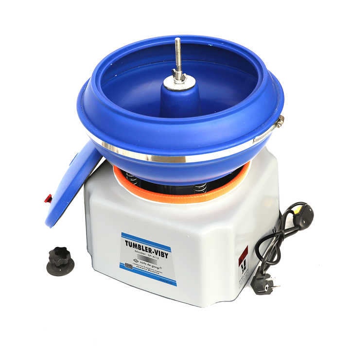 6.2kg Capacity Jewelry Vibratory Tumbler Metal Rims Vibrating Stone ...
