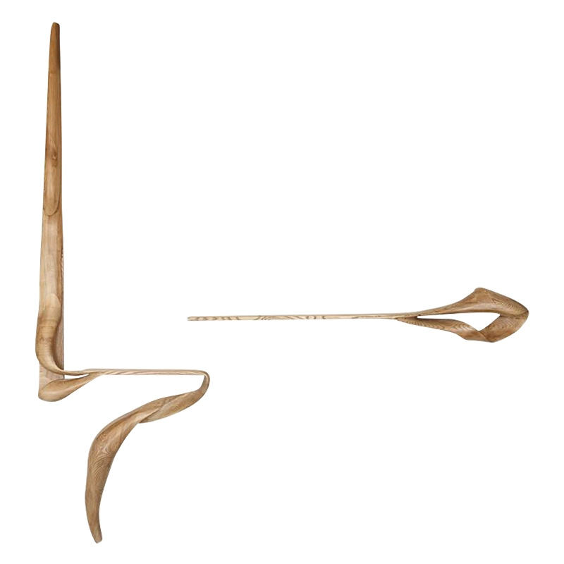 Luxury Large Wave Shape Abstract Wooden Wall Decor Eco-Friendly Bent ...