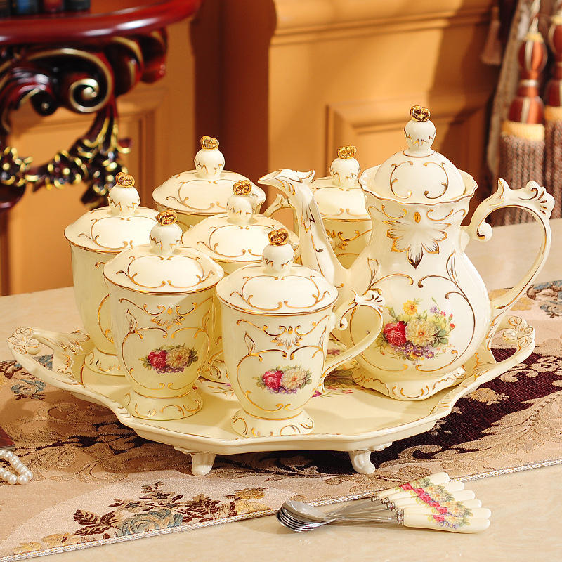 Tea Set Household European-style Living Room Ceramic Water Ware and ...