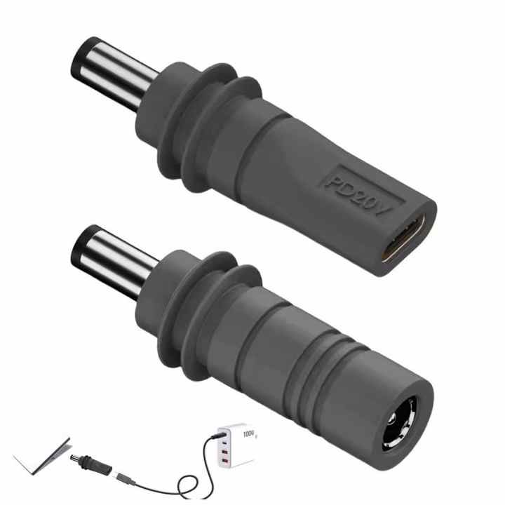 20V 100W USB-C to DC 5521 Connector USB C Male to DC Female Power ...