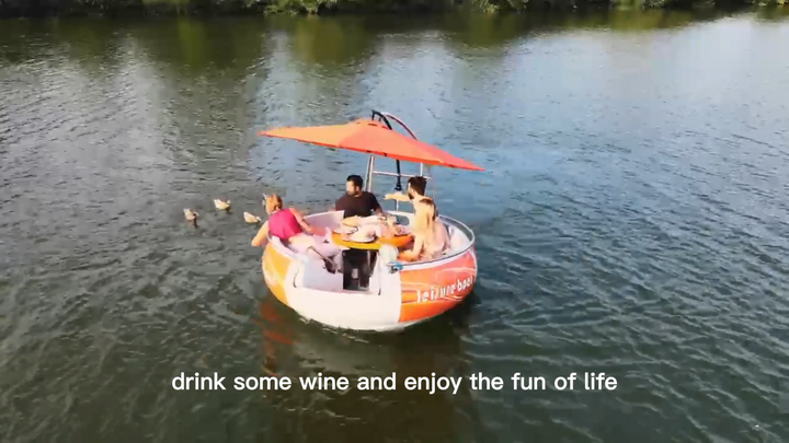 Water BBQ Boat - Floating Restaurant for 6-12 Passengers